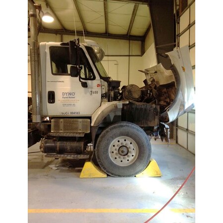 Checkers Wheel Chock, 11 In H, Urethane, Yellow MC3009 | Zoro