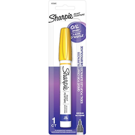Sharpie Liquid Paint Marker, Yellow, Metal 1875042 | Zoro