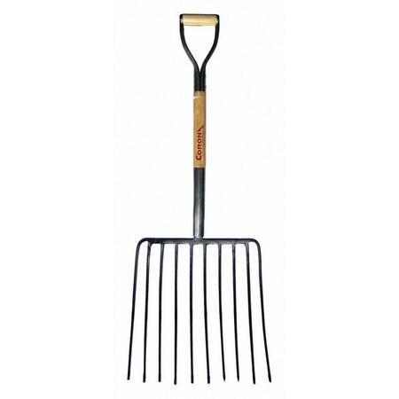 Corona Tools Ensilage Fork, 10 Tine, D-Grip, 30" Handle FK 74010 | Zoro