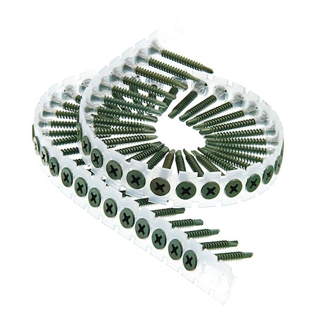 Senco Drywall Screw, #6 x 1-1/4 in, Steel, Flat Head Phillips Drive ...