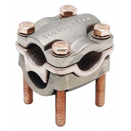 Burndy Mechanical Conn, Clamp, 1000 to 500 kcmil QPX4444 | Zoro