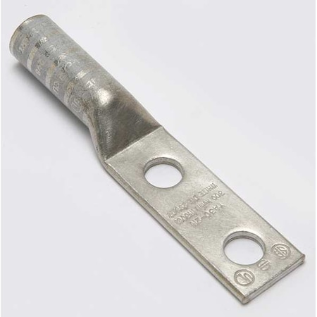 Burndy Two-Hole Compression Lug, 300 kcmil Max, 1/2 in Stud, Long ...