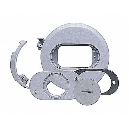 Carlon Round Floor Box Pvc 1-1/4In Nps Cvr Slt E97SSRS | Zoro