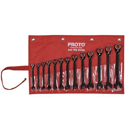 Proto Ratcheting Wrench Set, Combination JSCRMT-12S | Zoro