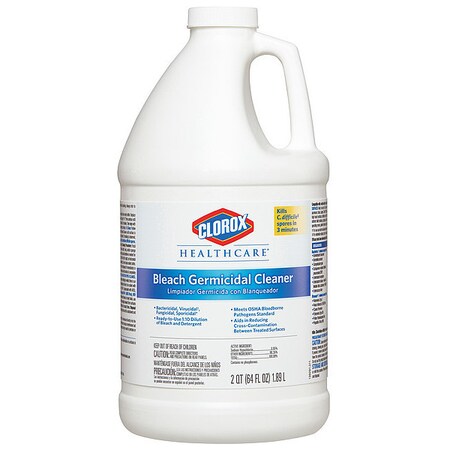 Clorox Bleach Germicidal Cleaner, 64 oz. Jug, Unscented, 6 PK 68973 | Zoro