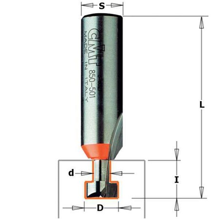 Cmt Keyhole Router Bit, HWM, 3/8 in 850.001.11 | Zoro