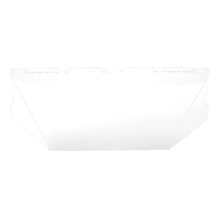 MSA Visor,Polycarb,Clear,8x17 In (10115836) | Zoro