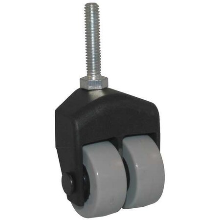 Jacob Holtz Dual Wheel Swivel Caster, 150 lb, 1-1/2 In, Polyurethane ...