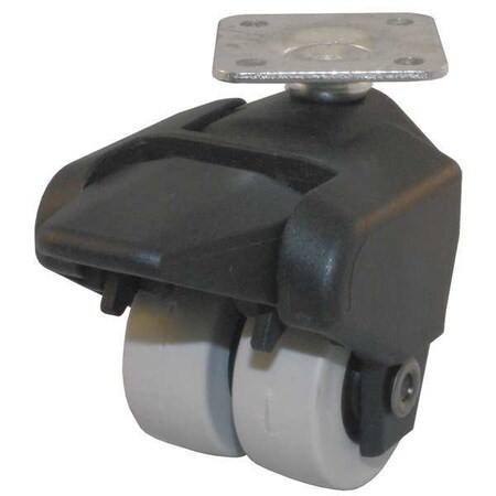 Jacob Holtz Dual Wheel Swivel Caster, Brake, 150 lb, 1-1/2 In. 155 ...