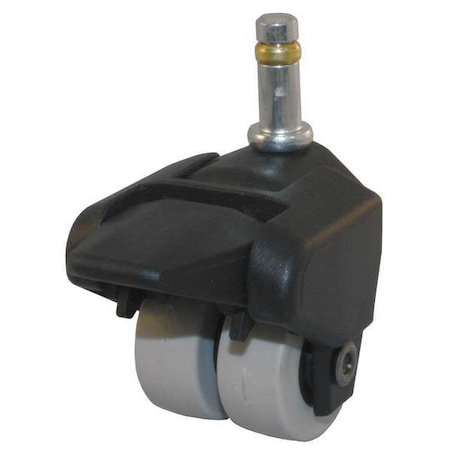 Jacob Holtz Dual Wheel Swivel Caster, 150 lb, 1-1/2in, TPR 155-2XTPR-51 ...