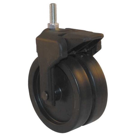 Jacob Holtz Dual Wheel Swivel Caster w/Brake, 150 lb, 4 In, PP 405-2XPP ...