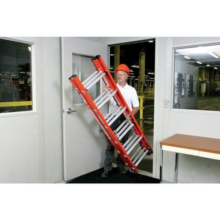 Werner 16 ft Fiberglass Extension Ladder, 300 lb Load Capacity D6216-3 ...