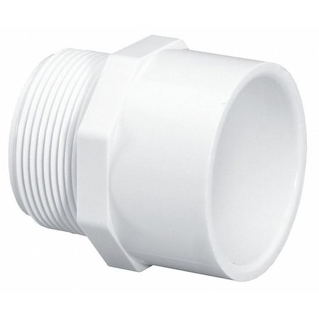 Zoro Select PVC Male Adapter, MNPT x Socket, 1/2 in Pipe Size 436005BC ...