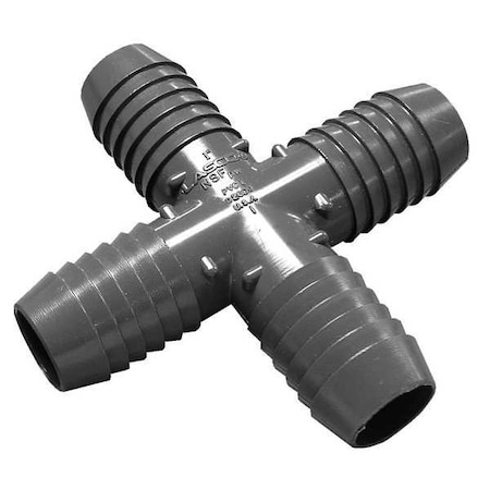 Zoro Select PVC Cross, Insert, 3/4 in Pipe Size 1420007 | Zoro