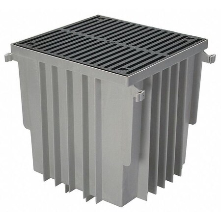 Zurn Carbon Steel, Blue Finish, Sediment Bucket CB-Y-24X24 | Zoro