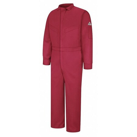 Bulwark Flame-Resistant Coverall, Red, 58 CMD4RDRG58 | Zoro