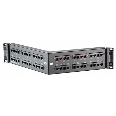 Hubbell Premise Wiring Patch Panel, CAT 5E, 6 and 8 Connects P5E48AU | Zoro