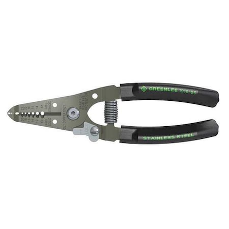 Greenlee 6 in Wire Stripper Solid: 10 to 20 AWG, Stranded: 12 to 22 AWG ...