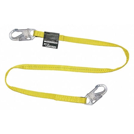Honeywell Miller Positioning Lanyard, 6 ft. Length, Snap Hook, Steel, 1 ...