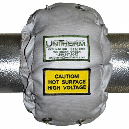 Unitherm 6" x 24" Fiberglass Cloth Flange and Valve Insulation IC2406 ...