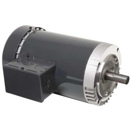 U.S. Motors 3-Phase General Purpose Motor, 5 HP, 184TCH Frame, 208-230 ...
