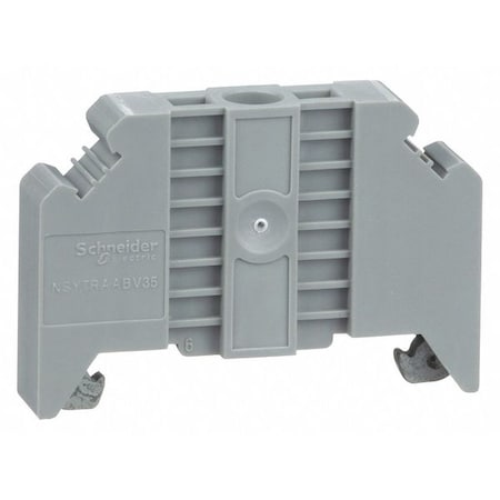 Schneider Electric DIN Rail End Clamp, Screw Mount, 1.99 in L, Linergy ...