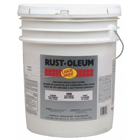Rust-Oleum Elastomeric Acrylic Coating, Satin, 20 kg. pail 261659 | Zoro