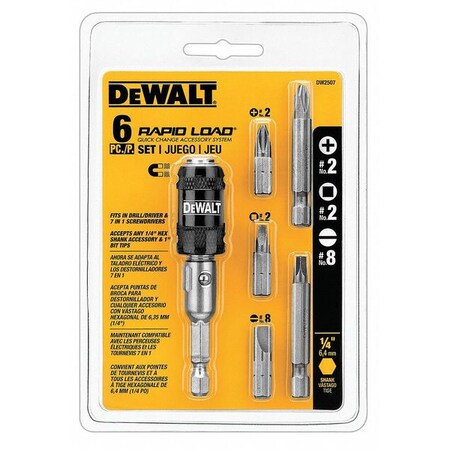Dewalt 6 Pc. Magnetic RAPID LOAD(R) Set DW2507 | Zoro