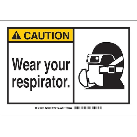 Brady Safety Sign Label, 3-1/2 x 5, Self-Adhes., 83932 83932 | Zoro