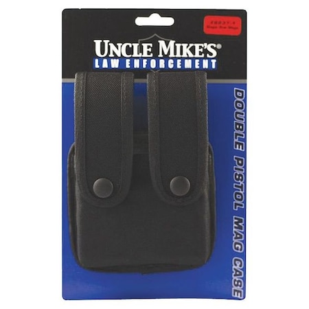UNCLE MIKE'S Double Mag Pouch,Black,Nylon (88371) | Zoro