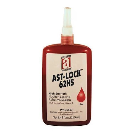 Anti-Seize Technology Threadlocker, ANTI-SEIZE TECHNOLOGY 62HS, Red ...