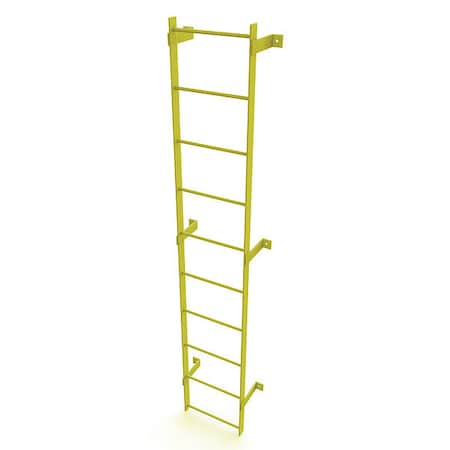 Tri-Arc 9 ft. Overall H, Ladder, Steel, Standard Fixed, 10-Rung, Steel ...
