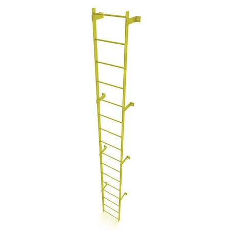 Tri-Arc 15 ft. Ladder, Steel, Standard Fixed, 16-Rung, Steel, 16 Steps ...