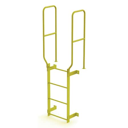 Tri-Arc 6 ft. 6" Ladder, Walk-Thru Fixed, Steel, 4-Rung, Steel, 4 Steps ...