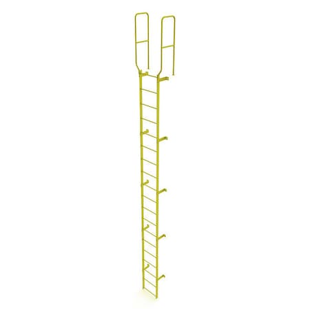 Tri-Arc 21 ft. 6" Overall H, Ladder, Walk-Thru Fixed, Steel, 19-Rung ...