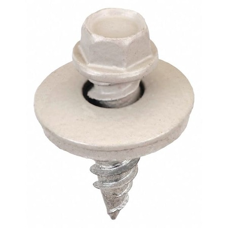 Acorn International Sheet Metal Screw, #12 x 3/4 in, Light Gray Metal ...