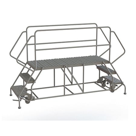 Tri-Arc Work Platform, Mobile, Double-Sided, 3-Step WLDS132466 | Zoro