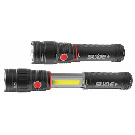 Slyde Storm Gray Flashlight, AAA, 300 (LED), 200lm NEB-WLT-0006 | Zoro