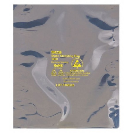 Partners Brand 2" x 7" Open End Static Shield Bags, Transparent STC104 ...