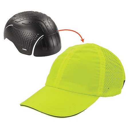 Ergodyne Bump Cap, Baseball, Polyethylene, None Suspension, Fits Hat ...