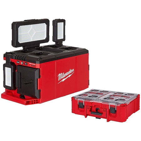 Milwaukee Tool M18 PACKOUT Light + PACKOUT Organizer 2357-20, 48-22 ...