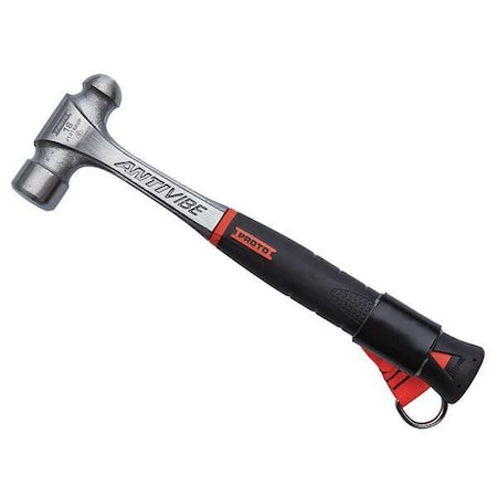 Proto 24 oz. Tethered Ball Peen Hammer, 14" Steel Handle J1324AVP-TT | Zoro