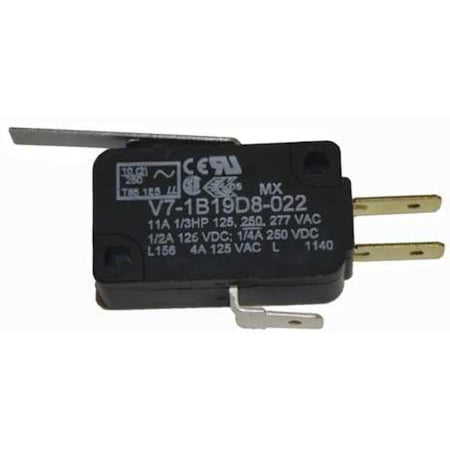 Honeywell Miniature Snap Action Switch, Lever, Short Actuator, SPDT, 3A ...