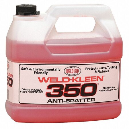 Weld-Aid Weld Kleen Anti-Splatter, 350, Bottle, 1 gal 007090 | Zoro