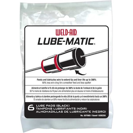 Weld-Aid LUBE-MATIC Cleaner Pads, Felt, For Use With Wire Feeders ...