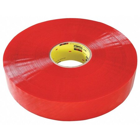 Scotch Carton Tape, Red on Clear, 48mm x 100m 3199 | Zoro