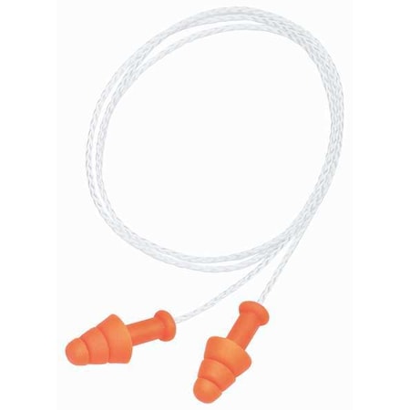 Howard Leight SmartFit(R) Reusable TPE Ear Plugs, Flanged Shape, 25 dB ...