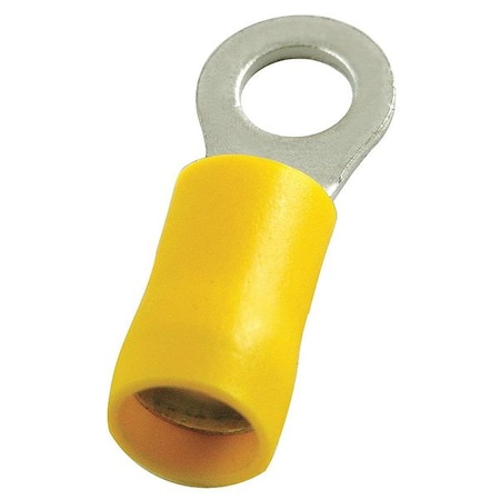 Power First Ring Terminal, 1/4 in Stud Size, 10 AWG, 600 V, Vinyl ...