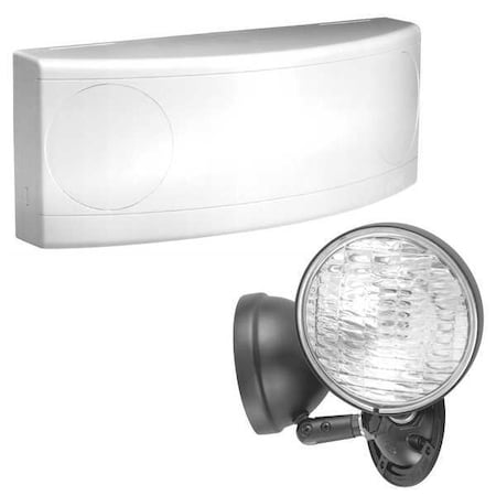 Dual-Lite HUBBELL LIGHTING 2 Incandescent Lamps, Emergency Light EWL-27 ...