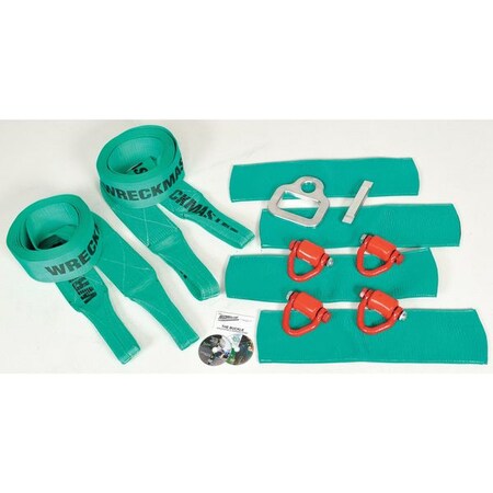 Wreckmaster Recovery Strap Pack, Medium Duty, Towing 701055 | Zoro